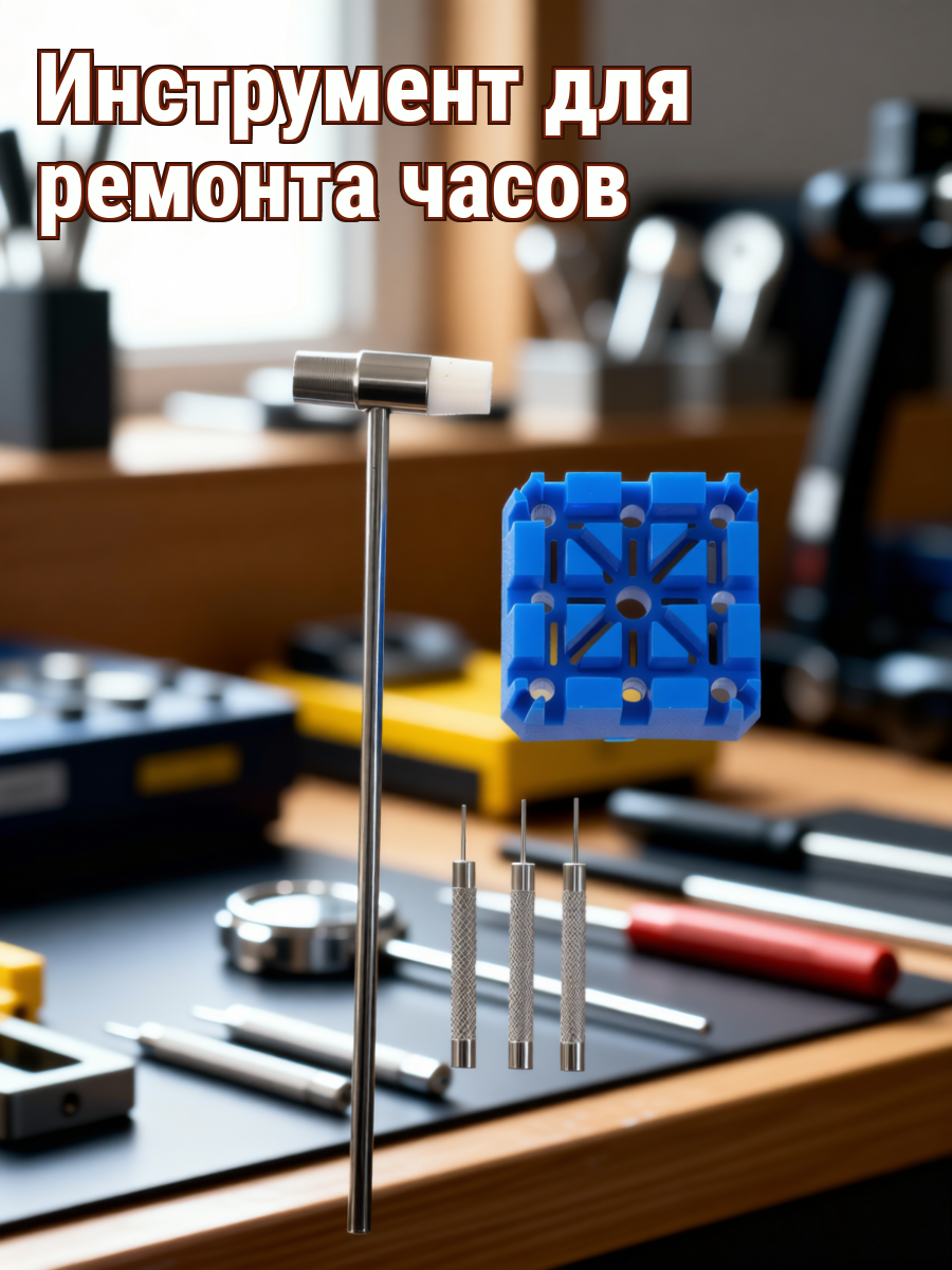 Набор Инструментов Для Ремонта Часовых Ремешков 1 Штук Комплект Из Высококачественного Сплава И Пластика 17X4 5CM