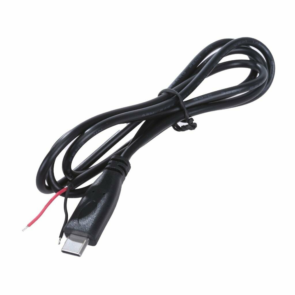 USB-C кабель с открытым концом 5V 3A, 2m - прямая голова