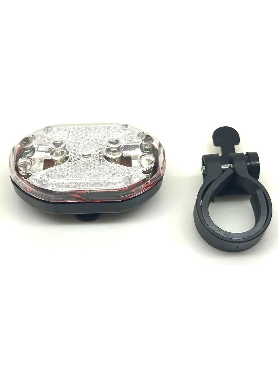Фонарь велосипедный HY-208 разноцветный, 9 LED, 7 режимов