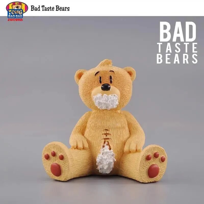 Коллекционная фигурка Bad Taste Bears (Великобритания) - Скульптура из премиального полистоуна, 7-12 см