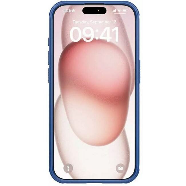 4020264 Nillkin Чехол Super Frosted Shield Pro, Blue, (iPhone15 Pro) — фото 1