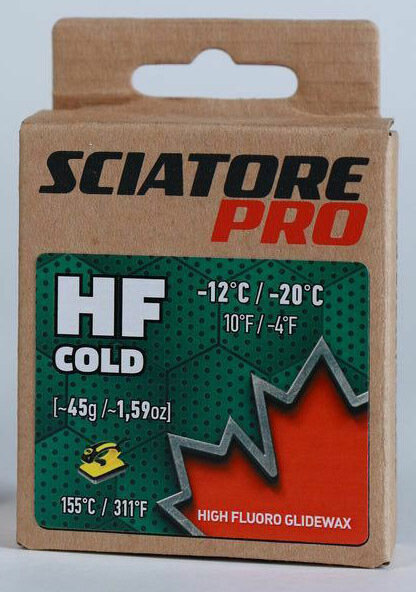 Парафин лыжный Sciatore Pro HF COLD 45гр. зеленый -12°.-20°