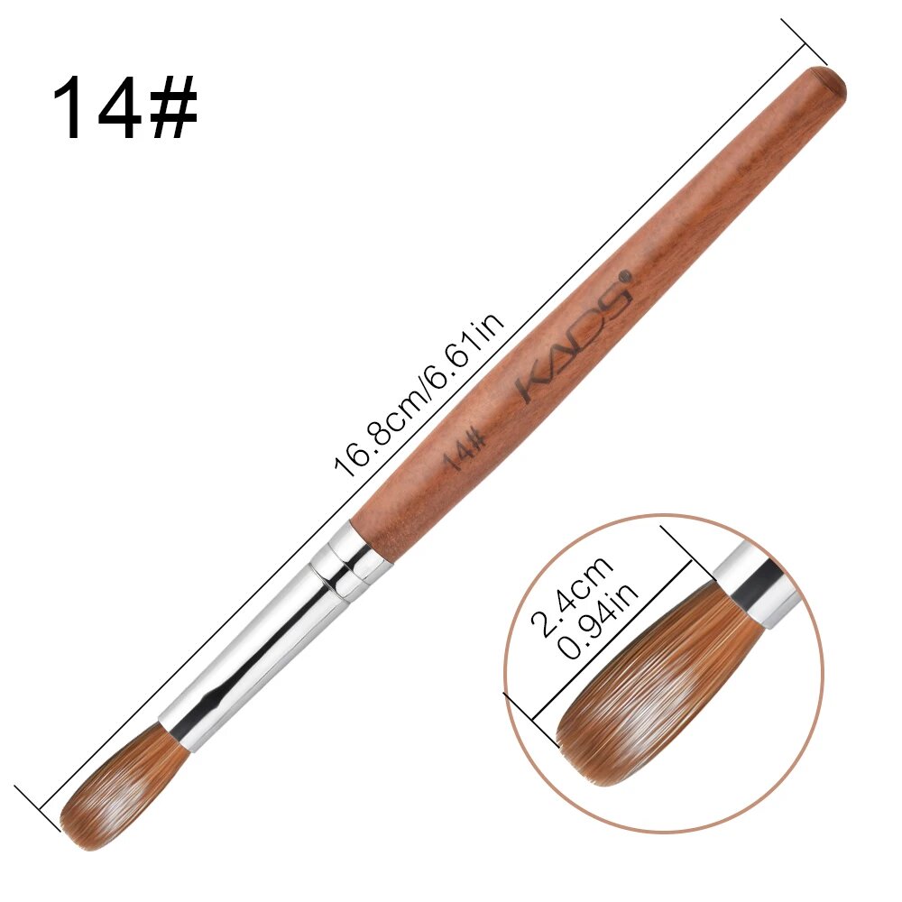 Кисть KADS Crimped pen 14 для маникюра