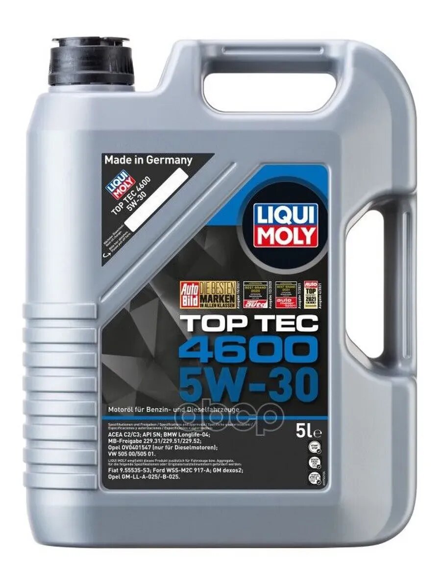 LIQUI MOLY Liquimoly 5W30 Top Тес 4600 (5L)_ Мотор. ! Синт C2