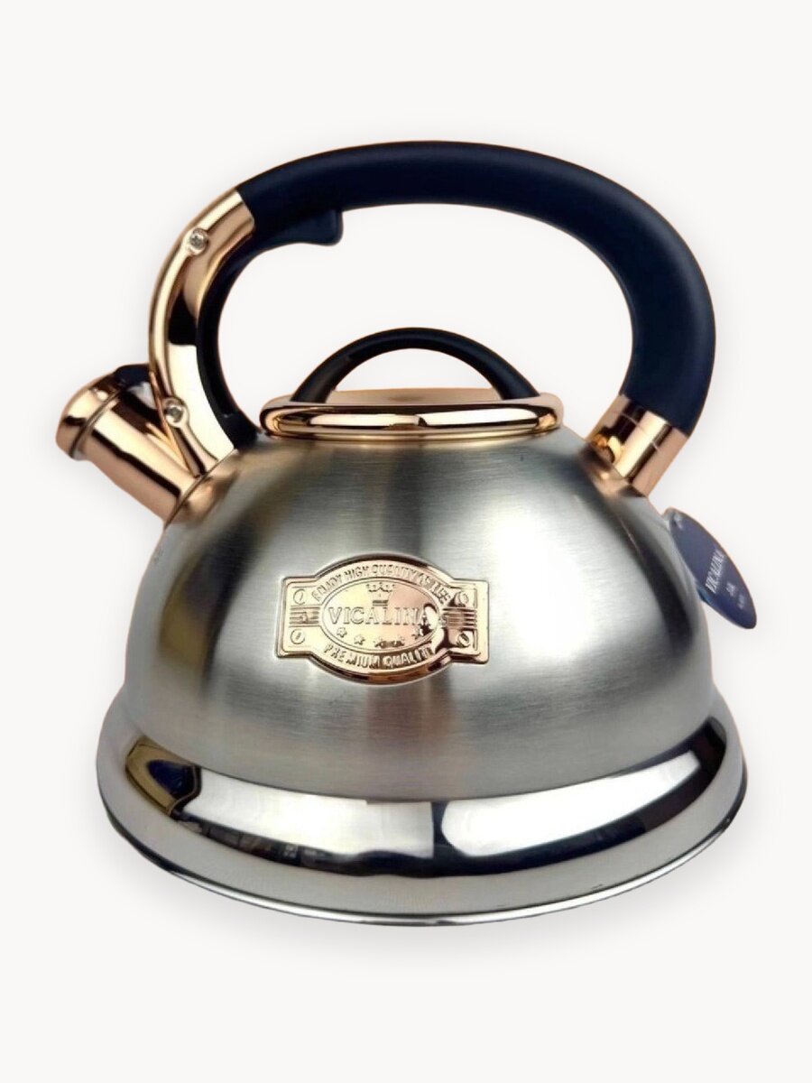Чайник со свистком для плиты 3л, нержавеющая сталь VICALINA VL-9273