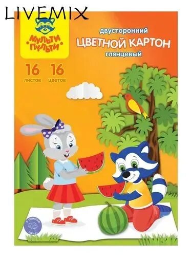 Картон A4, количество листов: 16