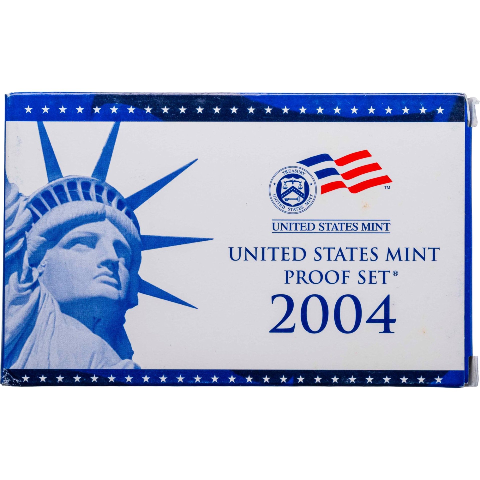 США годовой набор монет 2004 S 11 штук, Медь, в сохранности Proof