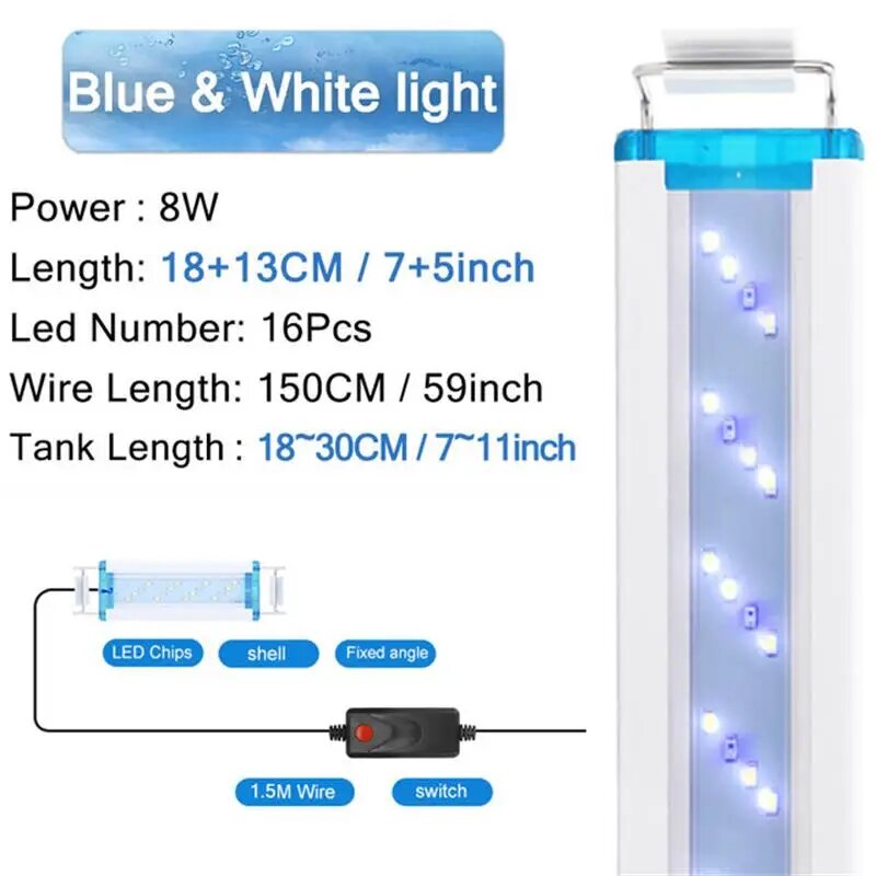 Аквариумный светильник Clip-On Super Slim LED
