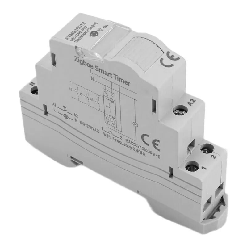 (W G B D) 1 PCS Tuya Smart Life ZigBee Автоматический Выключатель DIN-Рейка 1P Однополюсный Таймер С Сухим Контактом Белый
