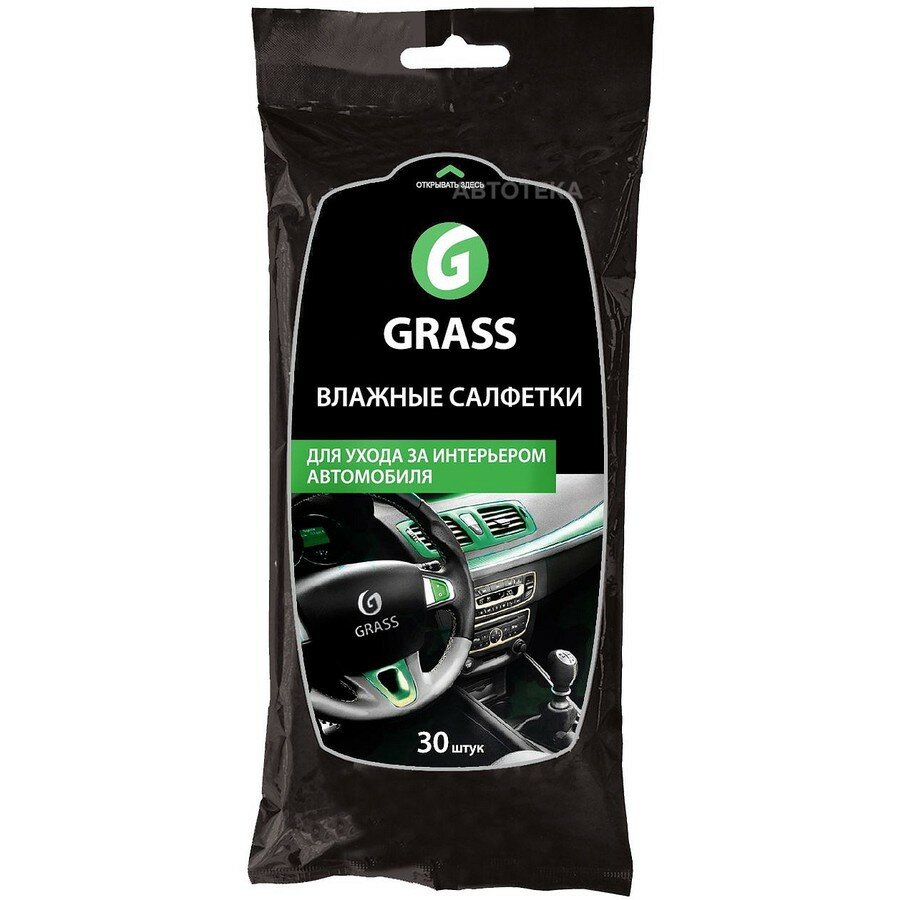 Салфетка влажная для ухода за интерьером а/м GRASS IT0311