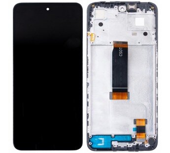Дисплей для Xiaomi Redmi 12 4G (23053RN02Y) модуль с рамкой Черный - OR