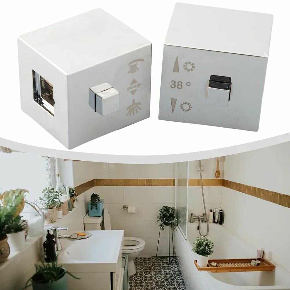 OZ-INAP Квадратная ручка управления температурой душа с простой установкой для смесителя для ванны или душевого клапана Torpedo Bar