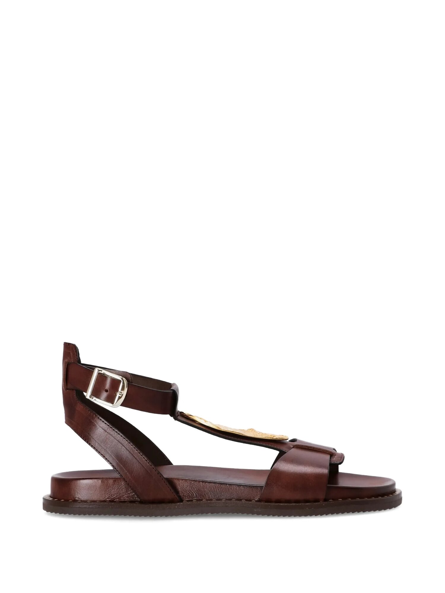 Босоножки T-strap leather sandals
