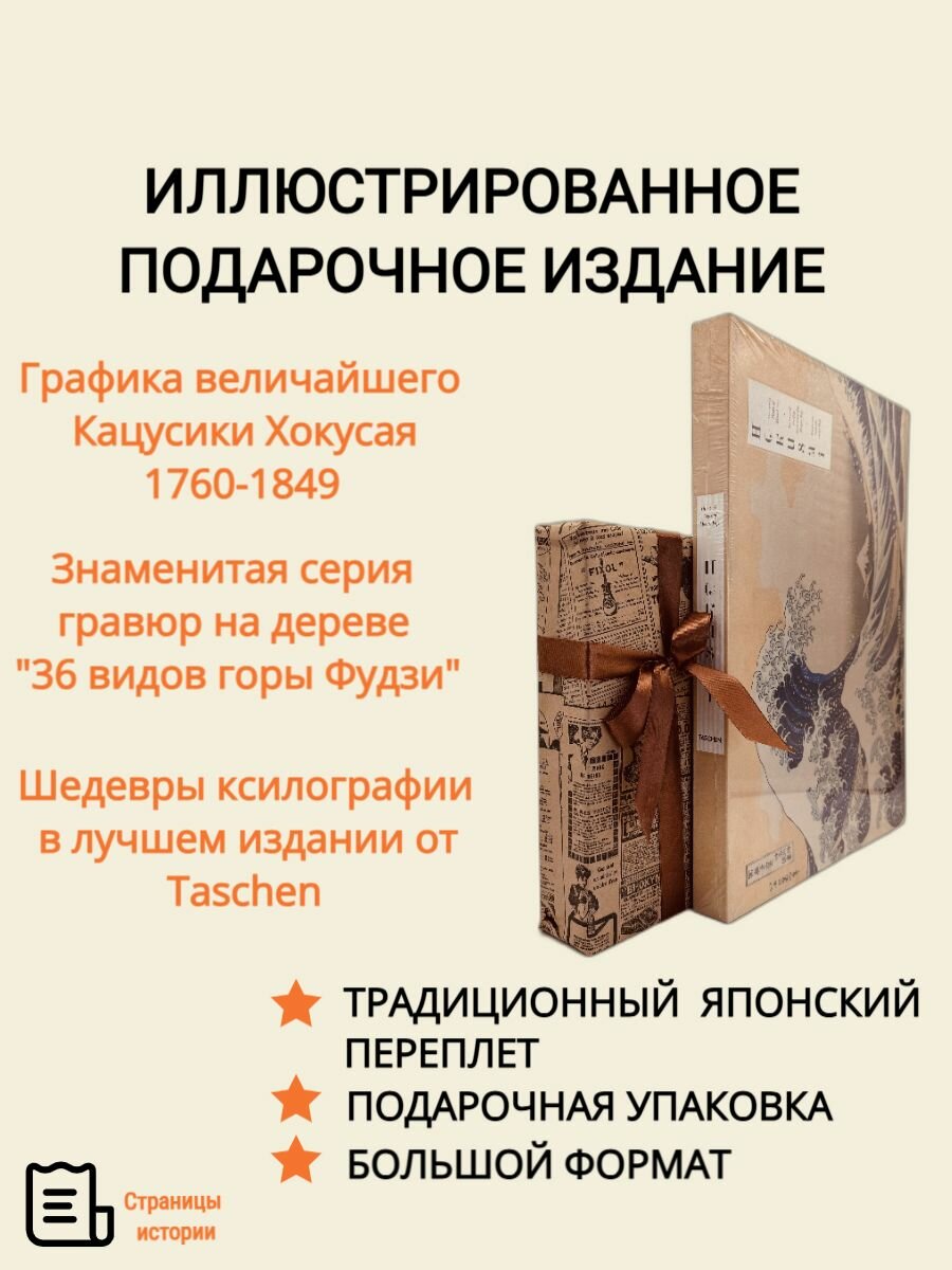 Хокусай. 36 видов Фудзи. Художественный альбом непревзойдённого качества, выполненный в традиционном японском стиле.