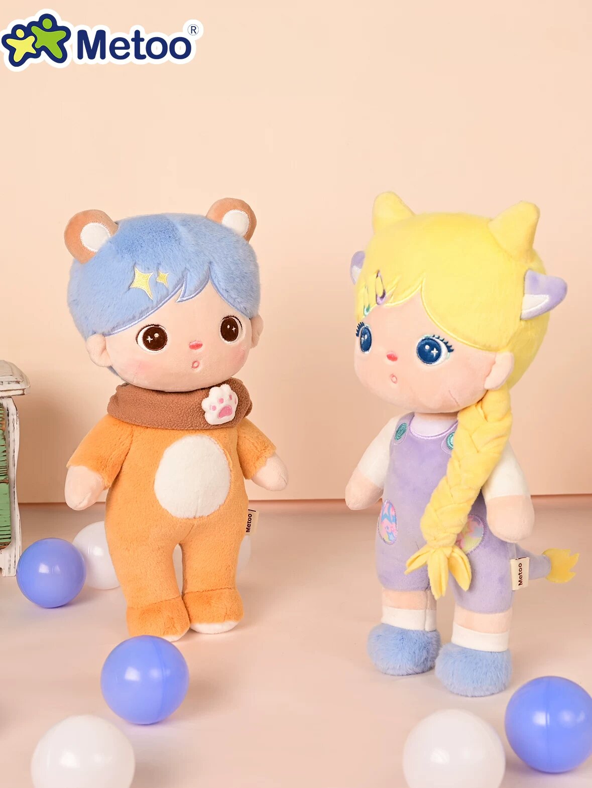 Мягкая игрушка Metoo MiTu Jiabao Marshmallow, кукла для девочек, плюшевая игрушка для детей, подарок для подруги