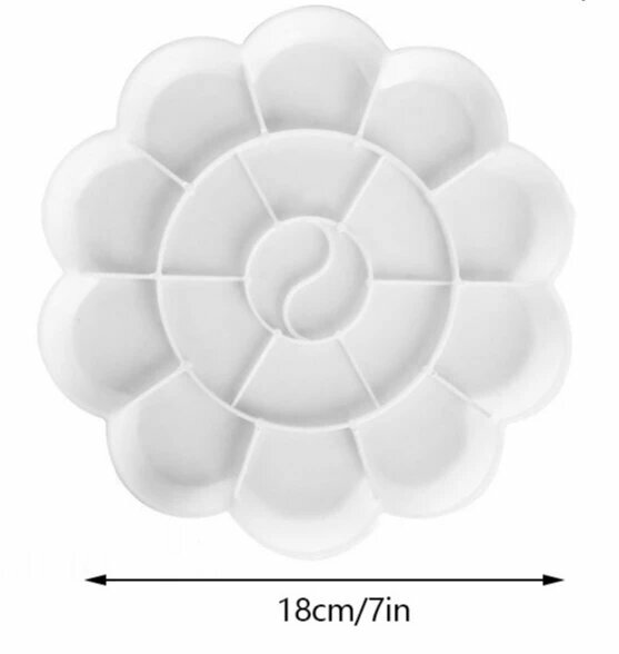 Пластиковая палитра для красок, 18 см, цвет 18cm