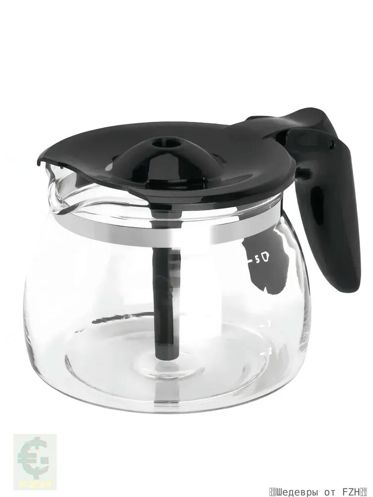 Кофеварка Стеклянная чашка для кофемашин Philips HD7431/7432/7433/7434, прозрачный, черный