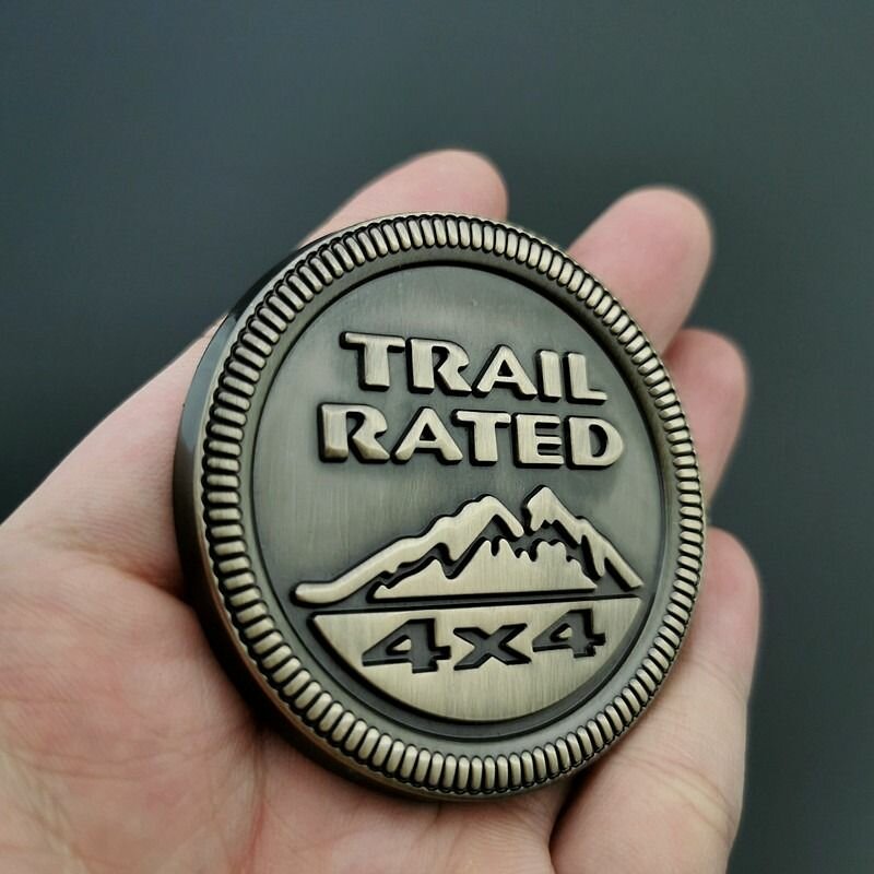 Наклейка значок / эмблема автомобиля TRAIL RATED 4X4