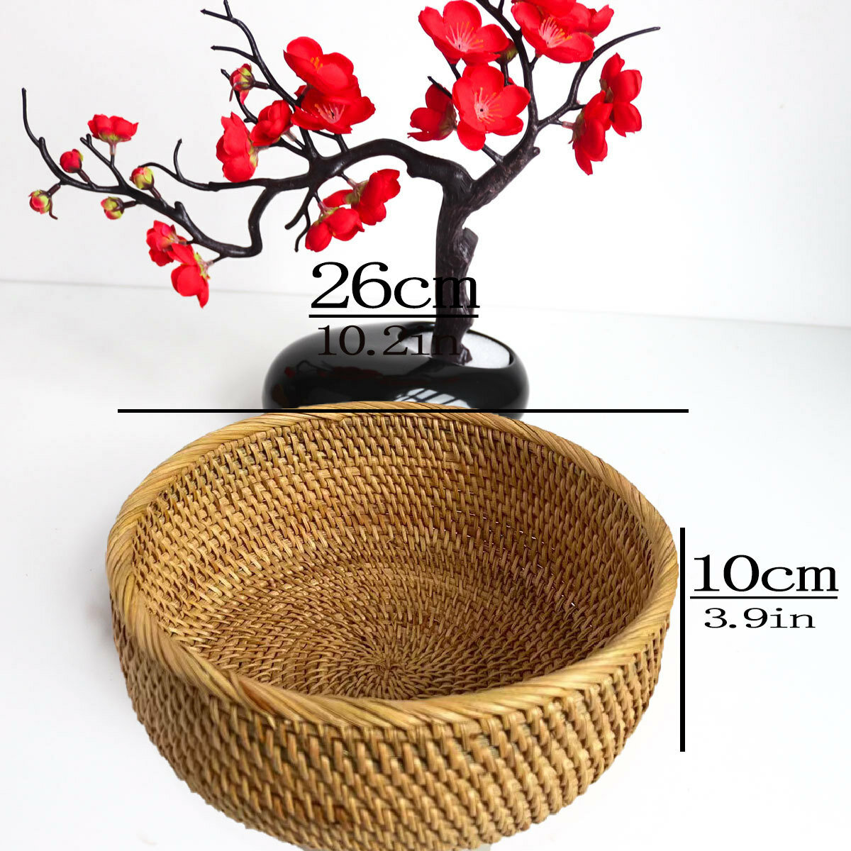 Вьетнамская плетеная корзина для фруктов, яиц, бамбуковая корзина для хранения, корзина для закусок, плетеная корзина для фруктов, для использования в гостиной дома