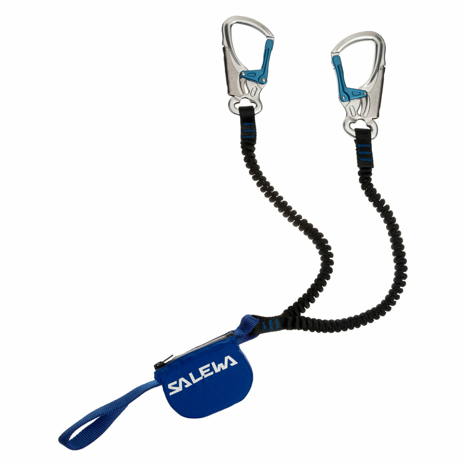 Усы самостраховки двойные Salewa Set Via Ferrata Premium Attac Black/Blue