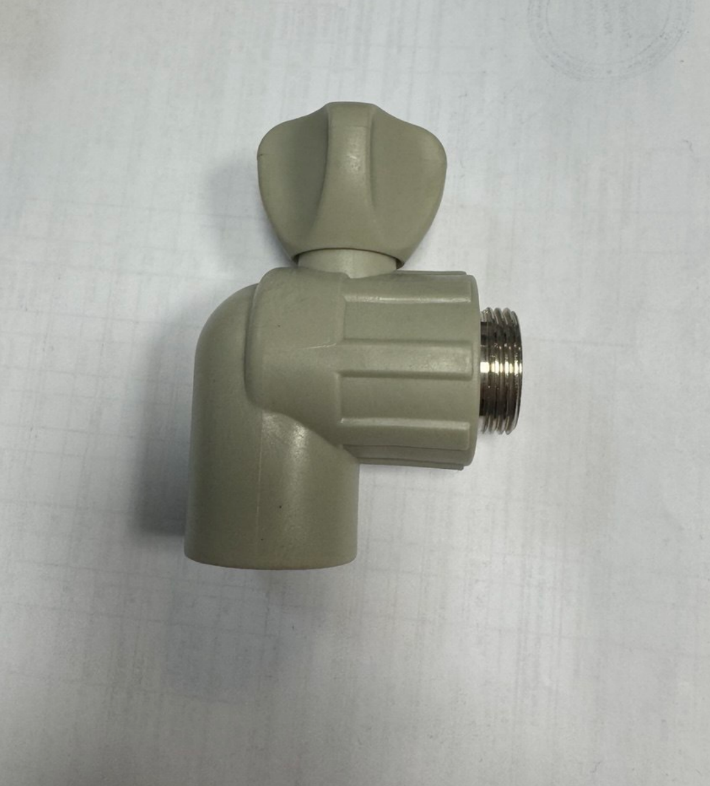 Шаровый кран угловой Политэк 25x1/2 без муфты