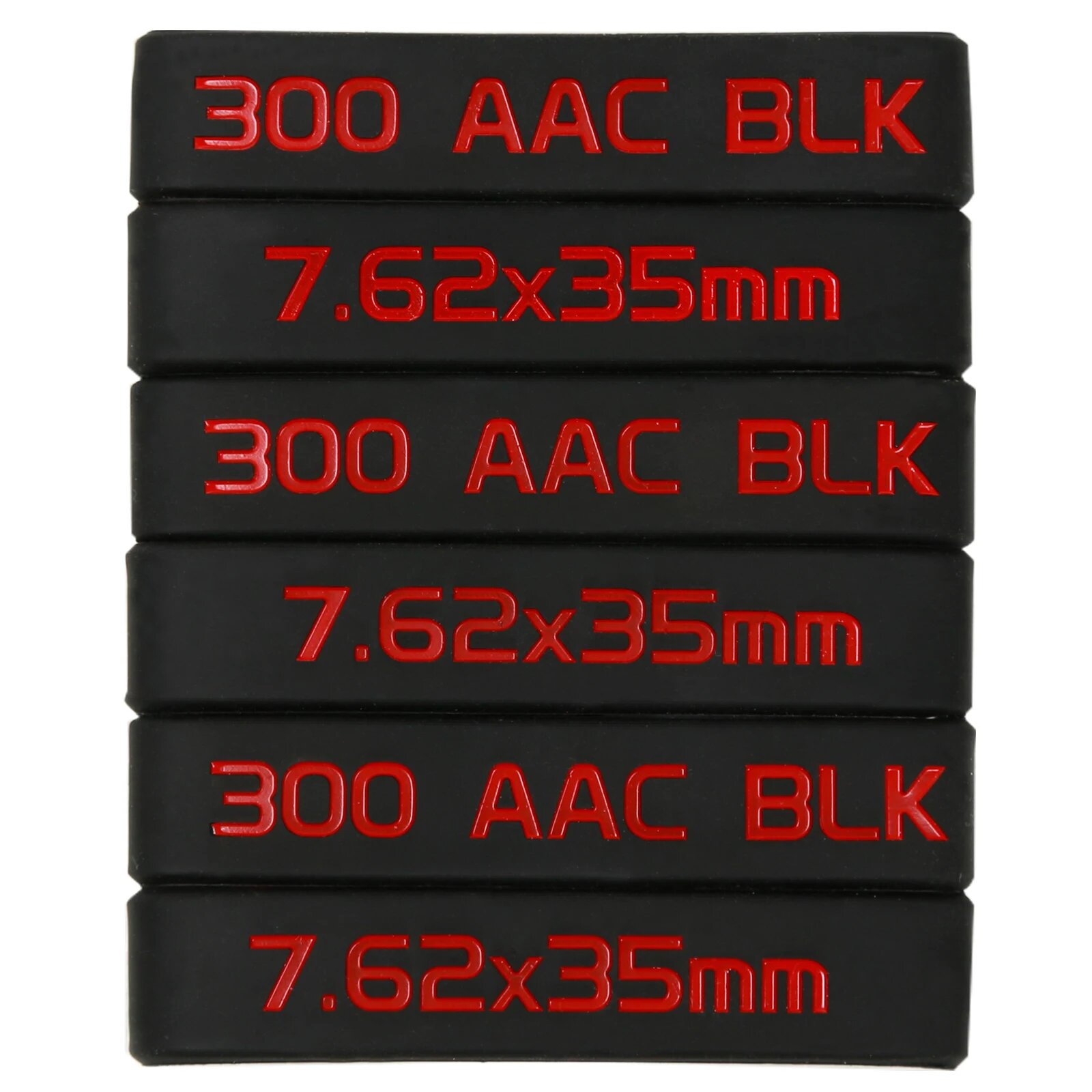 Ленты для маркировки патронов 300 AAC BLK и 7.62x35mm, черный