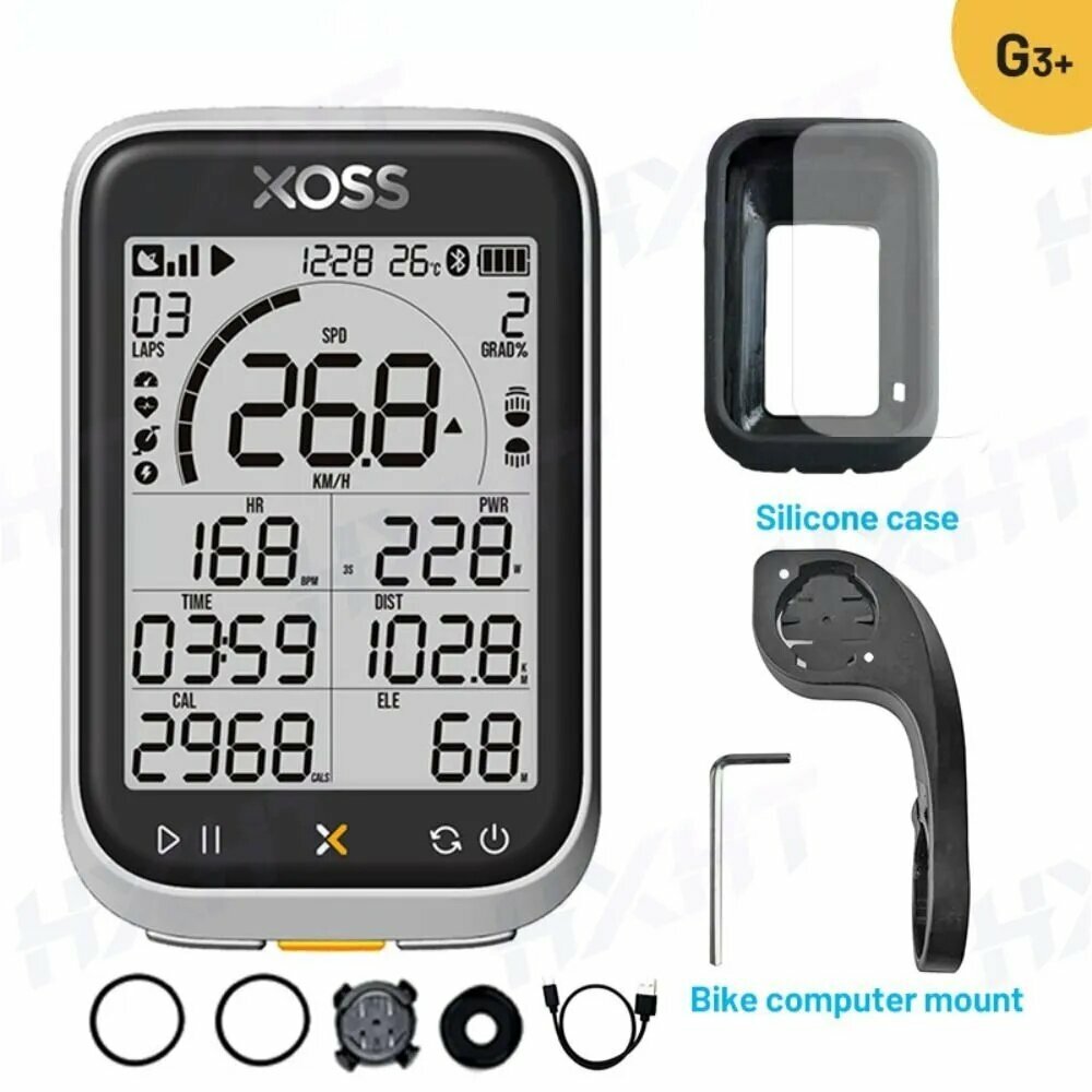XOSS G3/G3+ GPS Велокомпьютер: G Plus Беспроводной Спидометр Bluetooth Водонепроницаемый Для Шоссейных Велосипедов И MTB