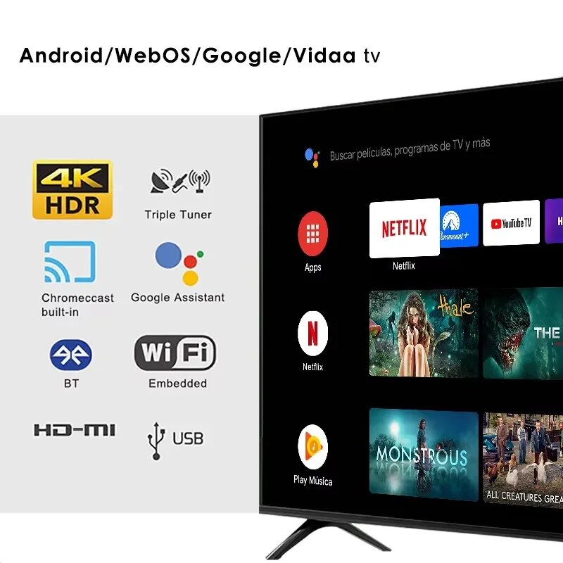 Смарт-телевизор 32 дюйма Android — фото 1