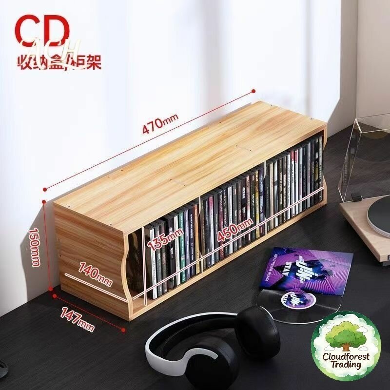 Стильная стойка для CD дисков 15х47х15 см, компактная, удобная, для дома и офиса