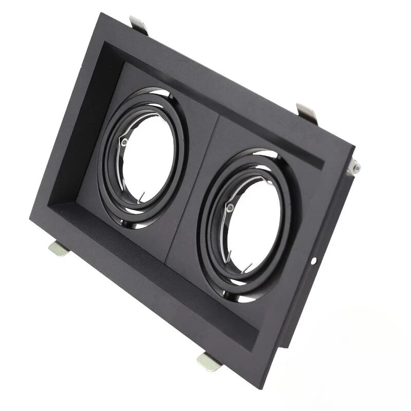 JOYINLED Черные квадратные светодиодные прожекторы Double Ring Black