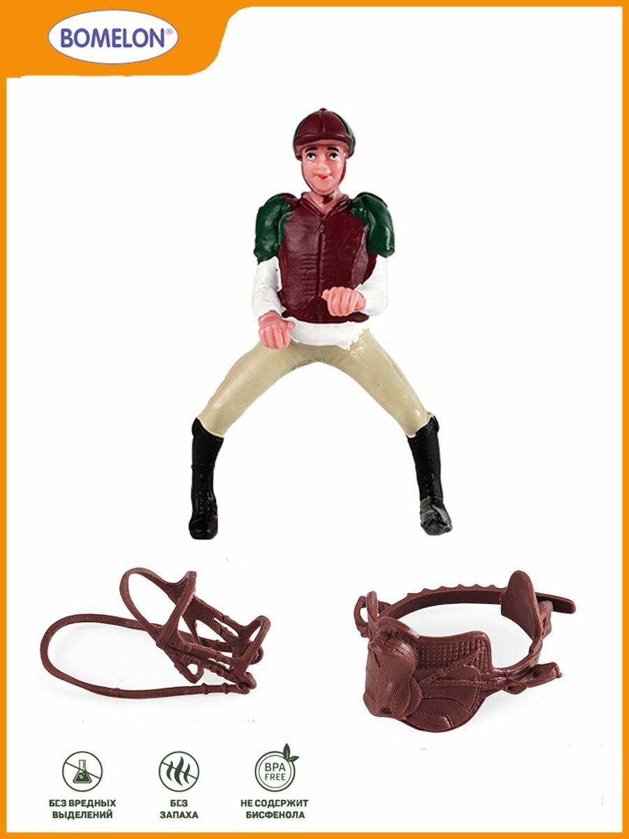 Наездник фигурка без лошади , женщина-наездница , с снаряжение для лошадей , детские игрушки