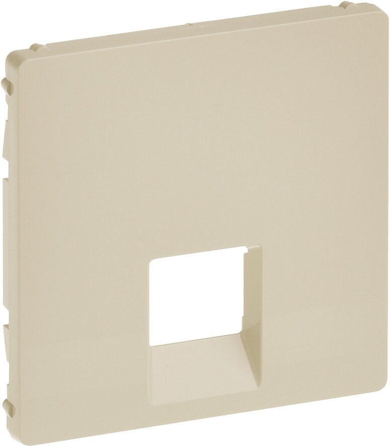 Лицевая панель для одиночных телефонных/информационных розеток Valena LIFE Legrand, слоновая кость (бежевый) 755411