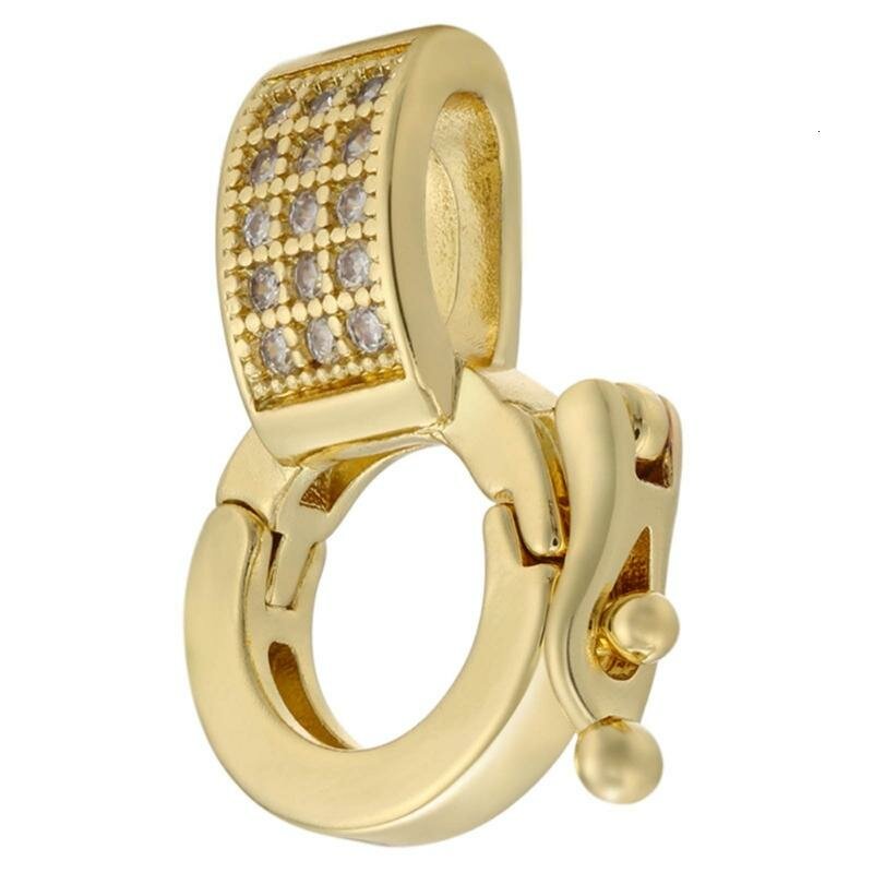 Застёжка-защёлка для браслетов и ожерелий, Золото