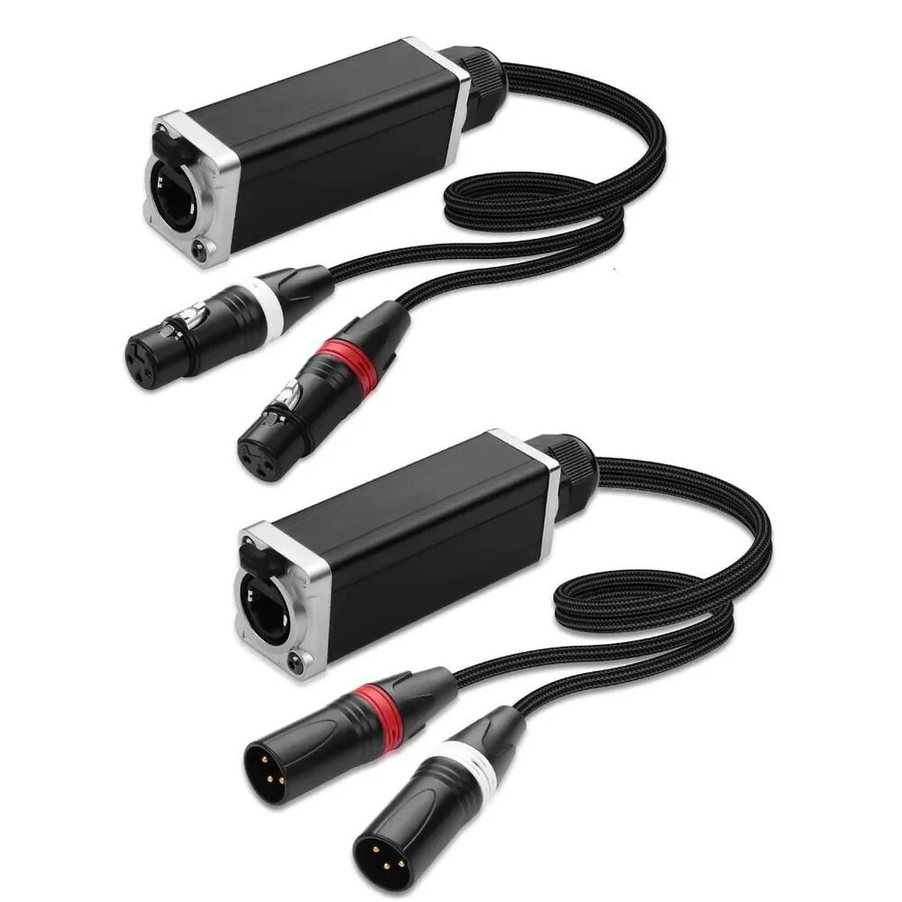 Удлинитель кабеля для аудио/DMX512 сигналов в RJ45, разноцветный