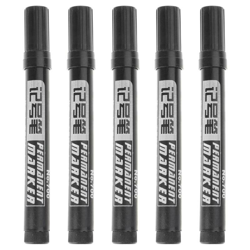 Масляные маркеры для письма, Черный - 5 штук