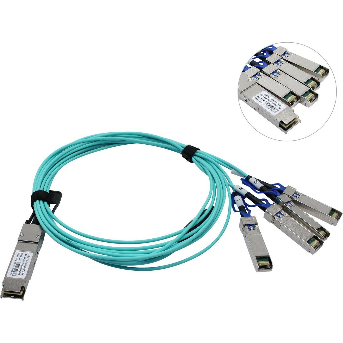 LR-LINK Кабель QSFP28->4xSFP28