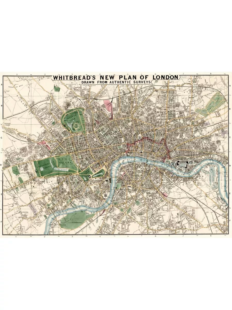 Постер карта, 40 x 30 см (без полей), материал бумага, без рамы — фото 1