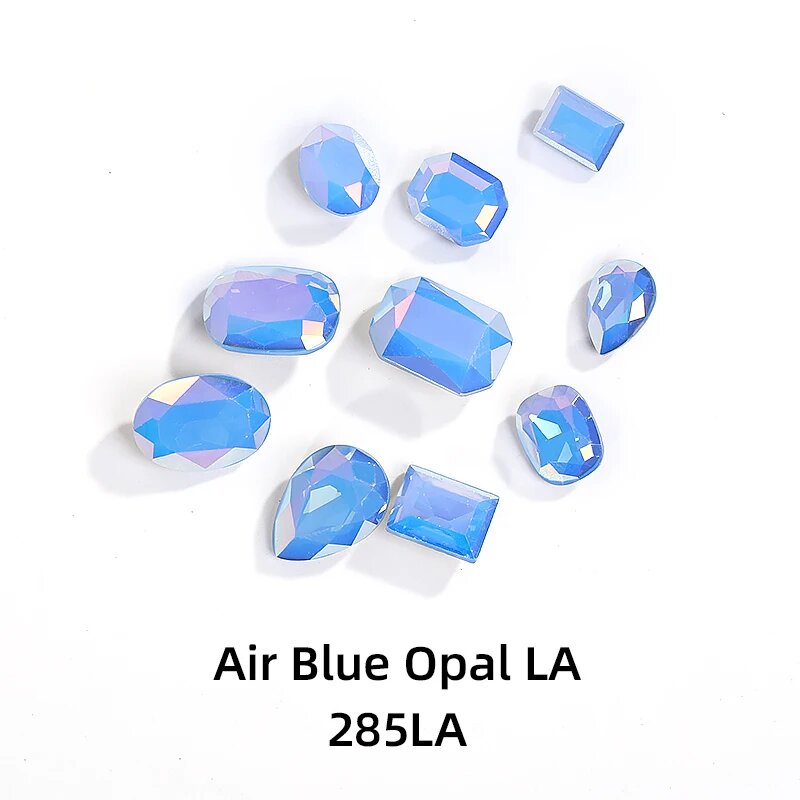 Стразы синие каплевидные XIAOPU 7x10mm Air Blue Opal LA