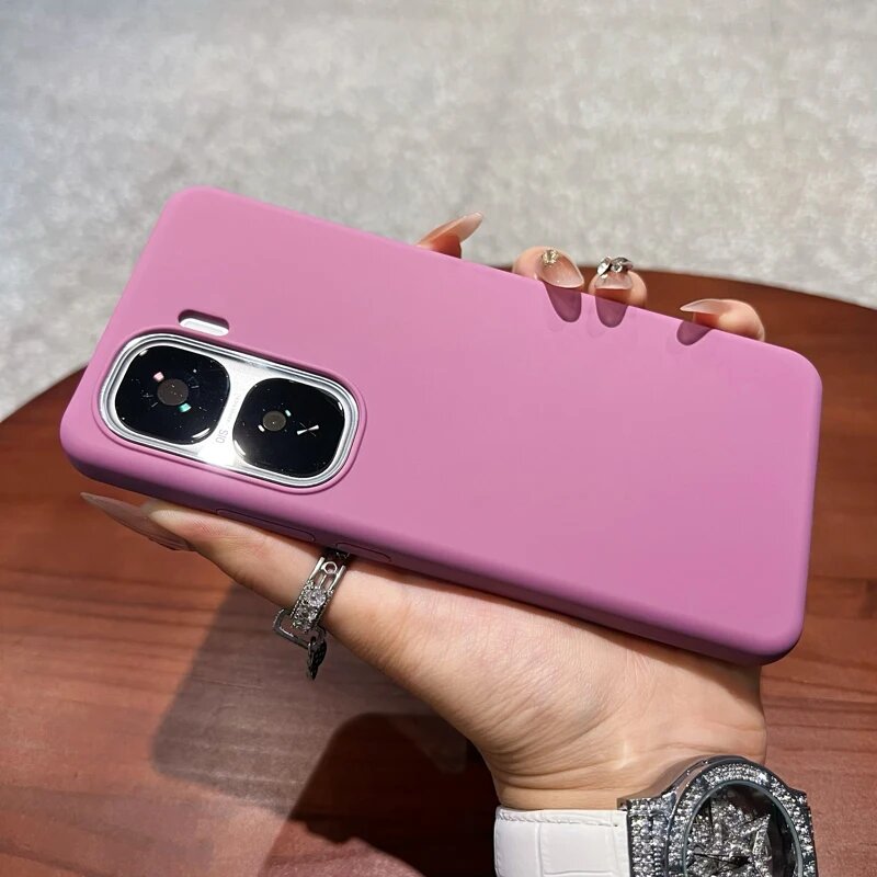 Розовый чехол iQOO Neo10ProPlus из жидкого силикона