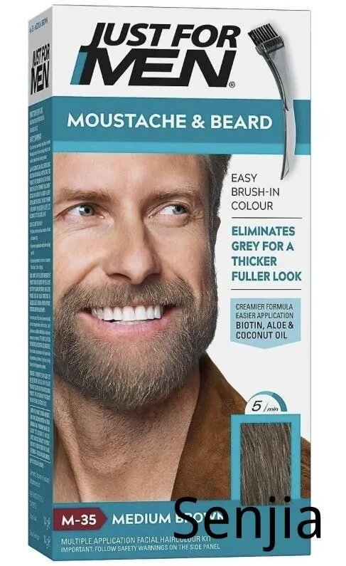 Краска для бороды и усов Just for Men M-35 Medium Brown, 250 мл