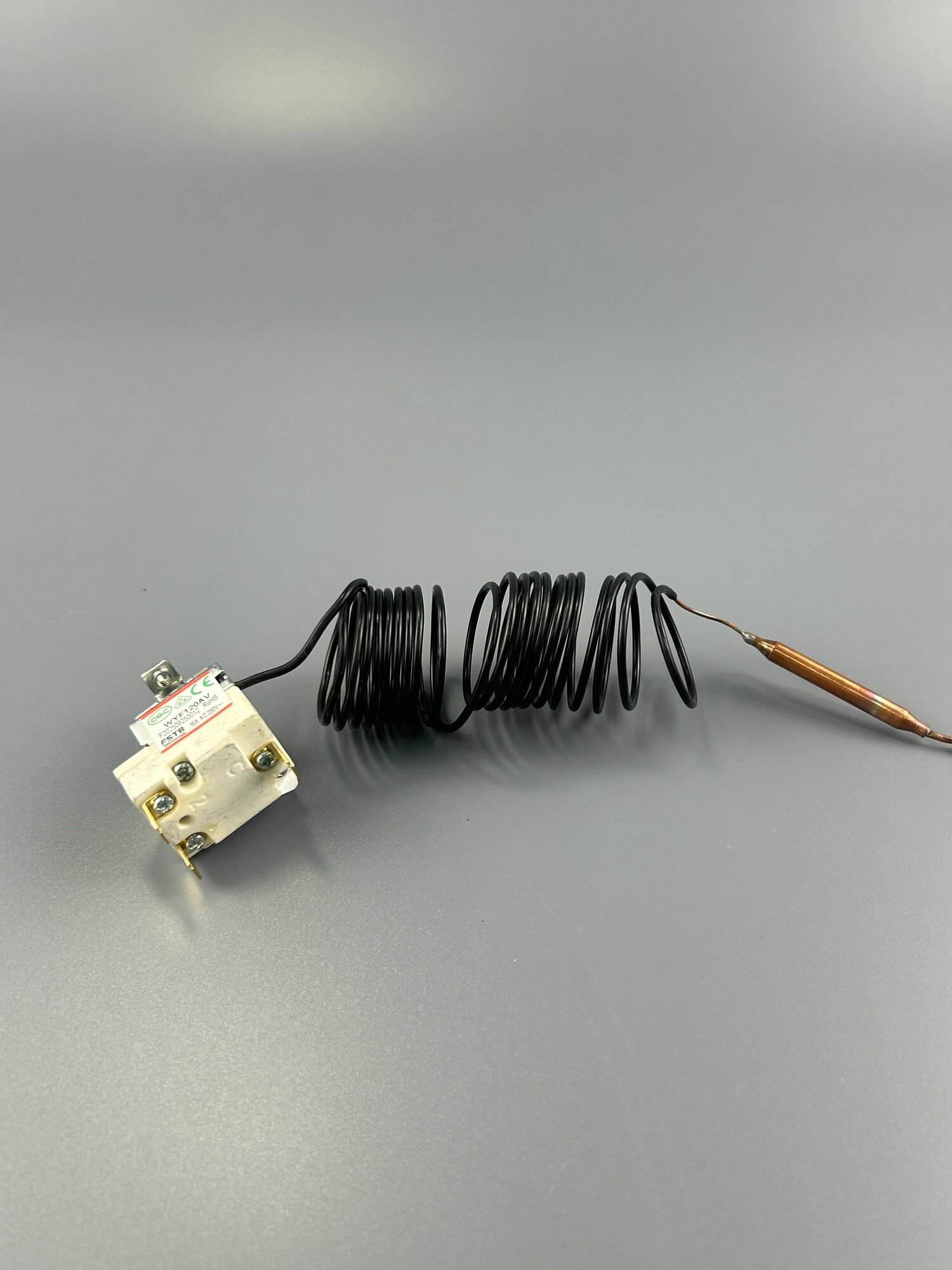 Термостат капиллярный регулируемый 0-120C WYF120AV 16A/250V L-2450 мм