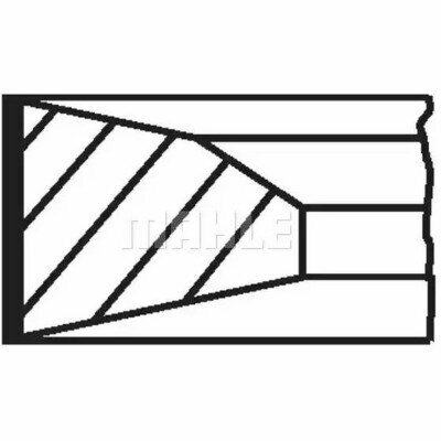 Кольца поршневые MAHLE 03020V2 dm. 79.50 +0.50 1.75-2-3 Audi, Vw 1.9d, 2.4d Mot. 1y, Aaz, 3d, Aas, Aef, Aab 89-94