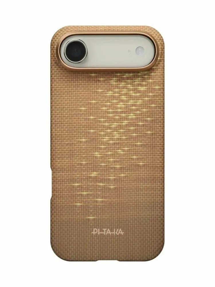 Чехол Pitaka Golden Glint Ultra-Slim Case для iPhone 17 Air, коричневый