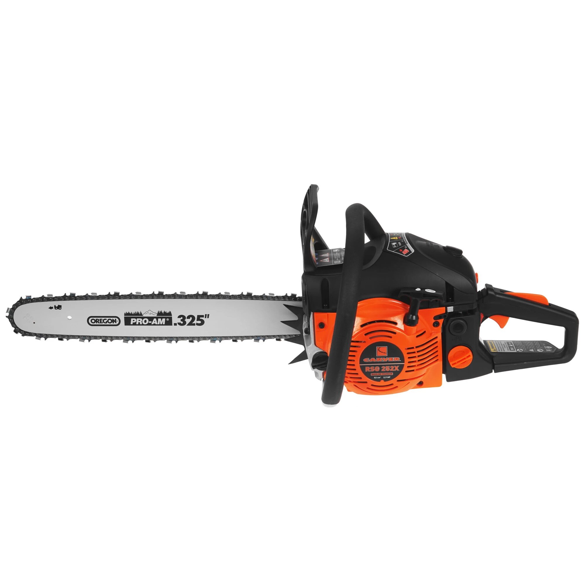 Пила цепная бензиновая Carver RSG 252Х (01.004.00055) оранжевый, 2200 Вт