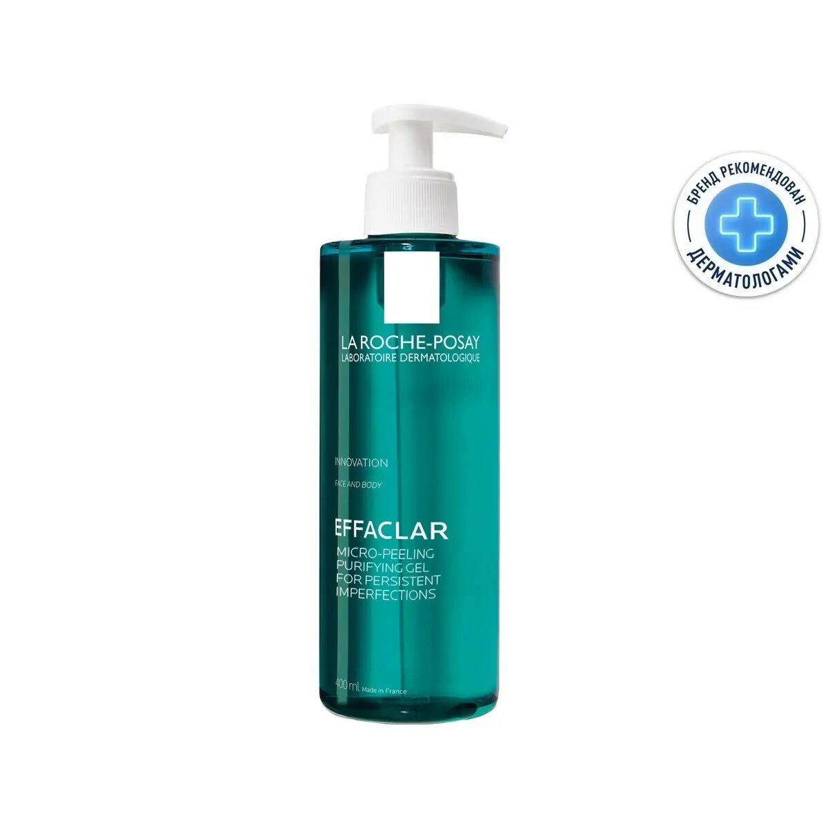 Гель очищающий микроотшелушивающий La Roche-Posay Effaclar для лица и тела, 400 мл