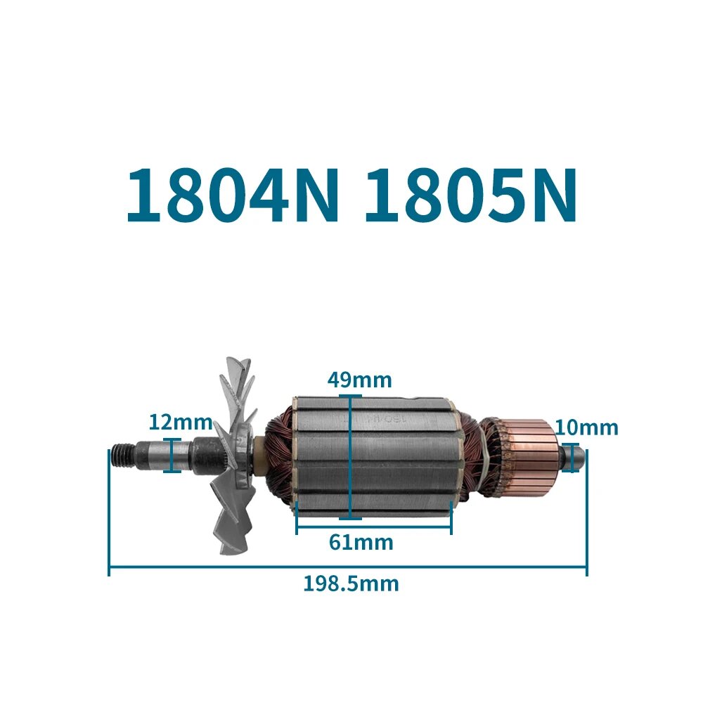 AC220-240V якорь для Makita 1804N 1805N плотник строгальный станок ротор якорь аксессуары для электроинструментов замена
