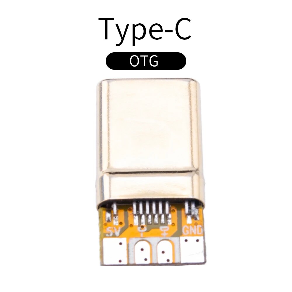 Pureline разъем Type-C OTG золотистый