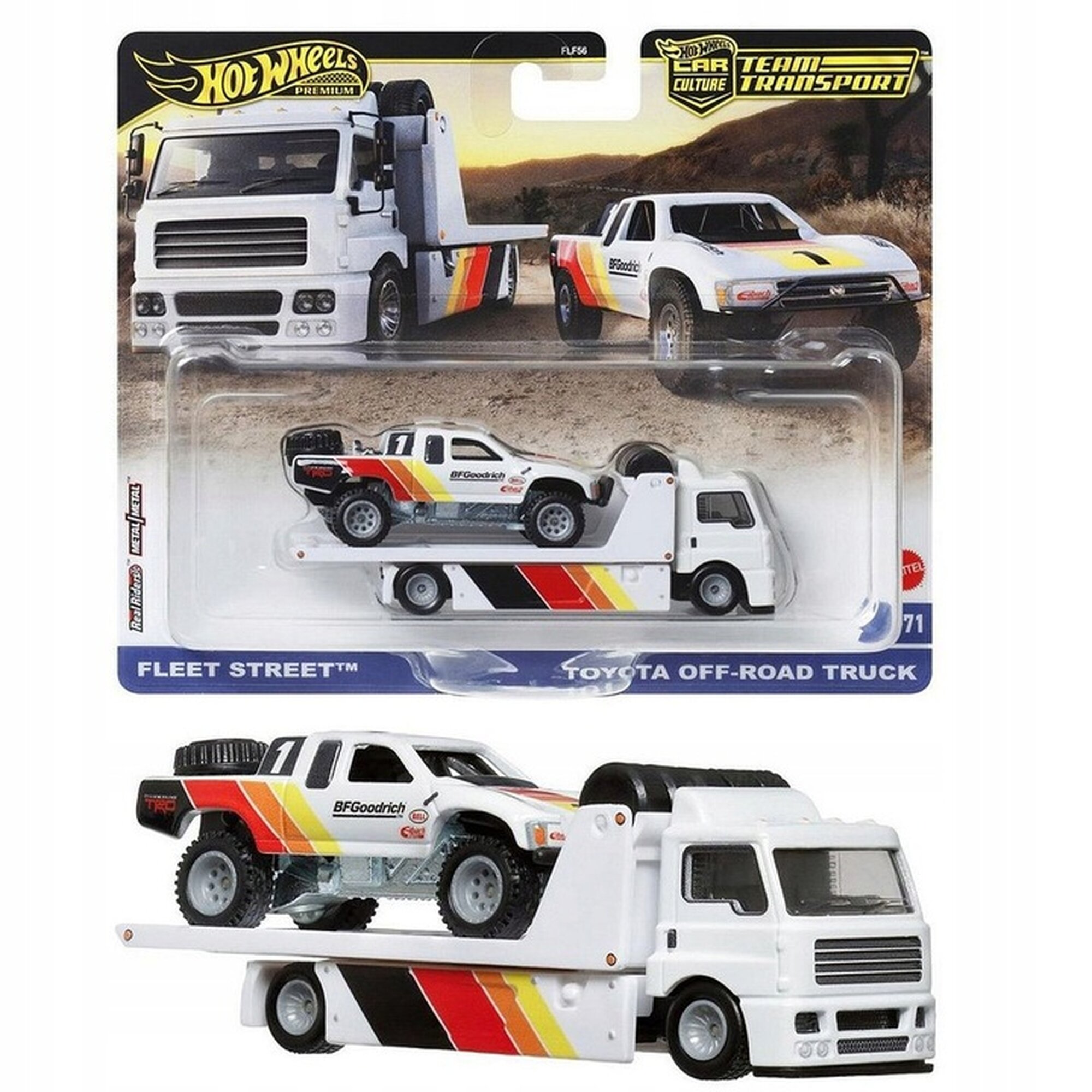 Игрушечный транспорт Hot Wheels Team Transport - Набор Toyota Off Road Truck/Fleet Street - Хот Вилс HRV39
