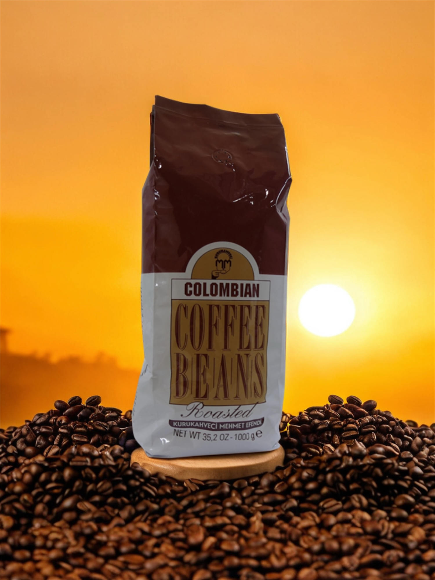 Кофе Kurukahveci Mehmet Efendi Colombian 1000г в зернах