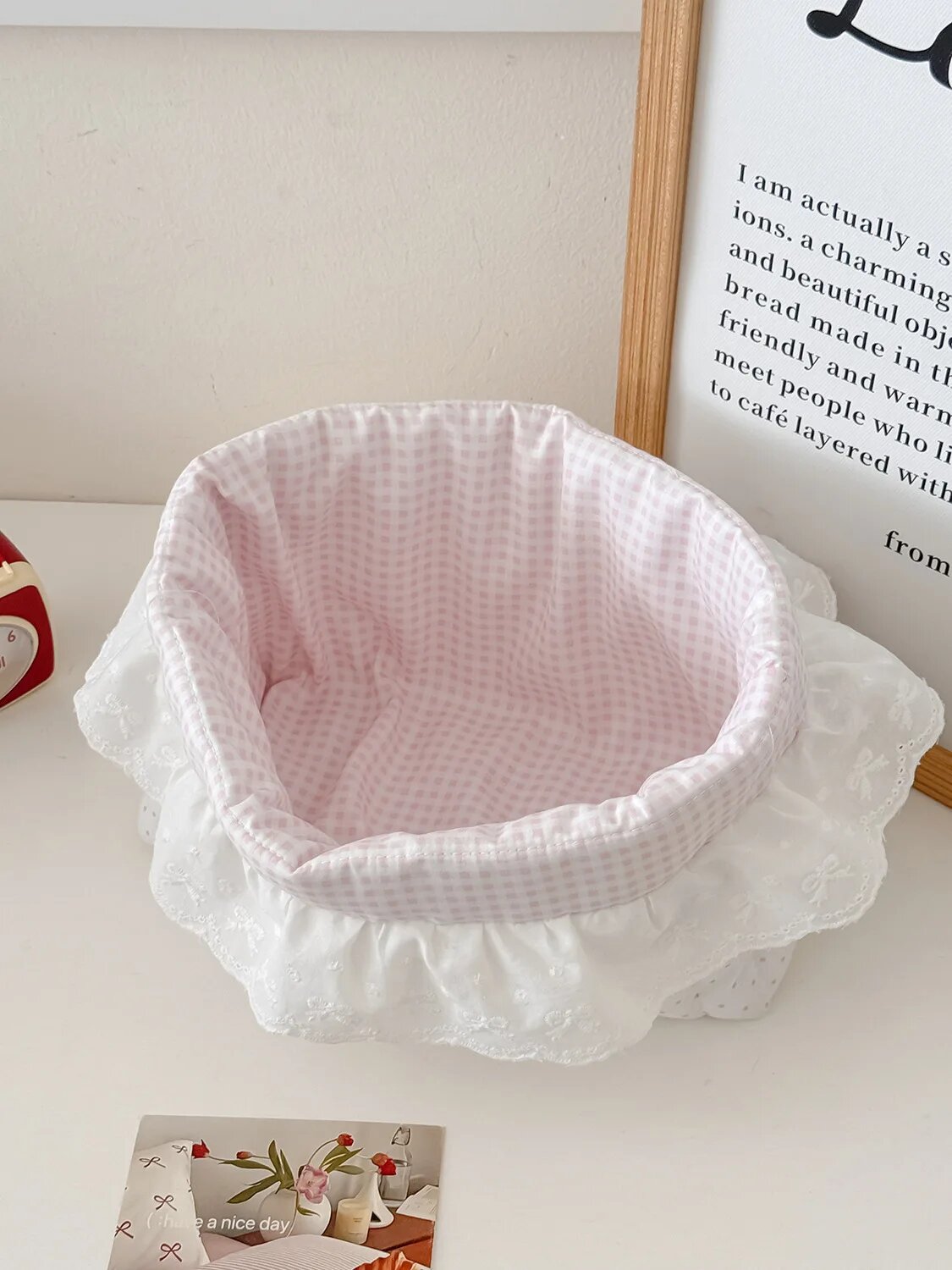 Пластиковый органайзер Polka Dot Ruffled RSweet Pink